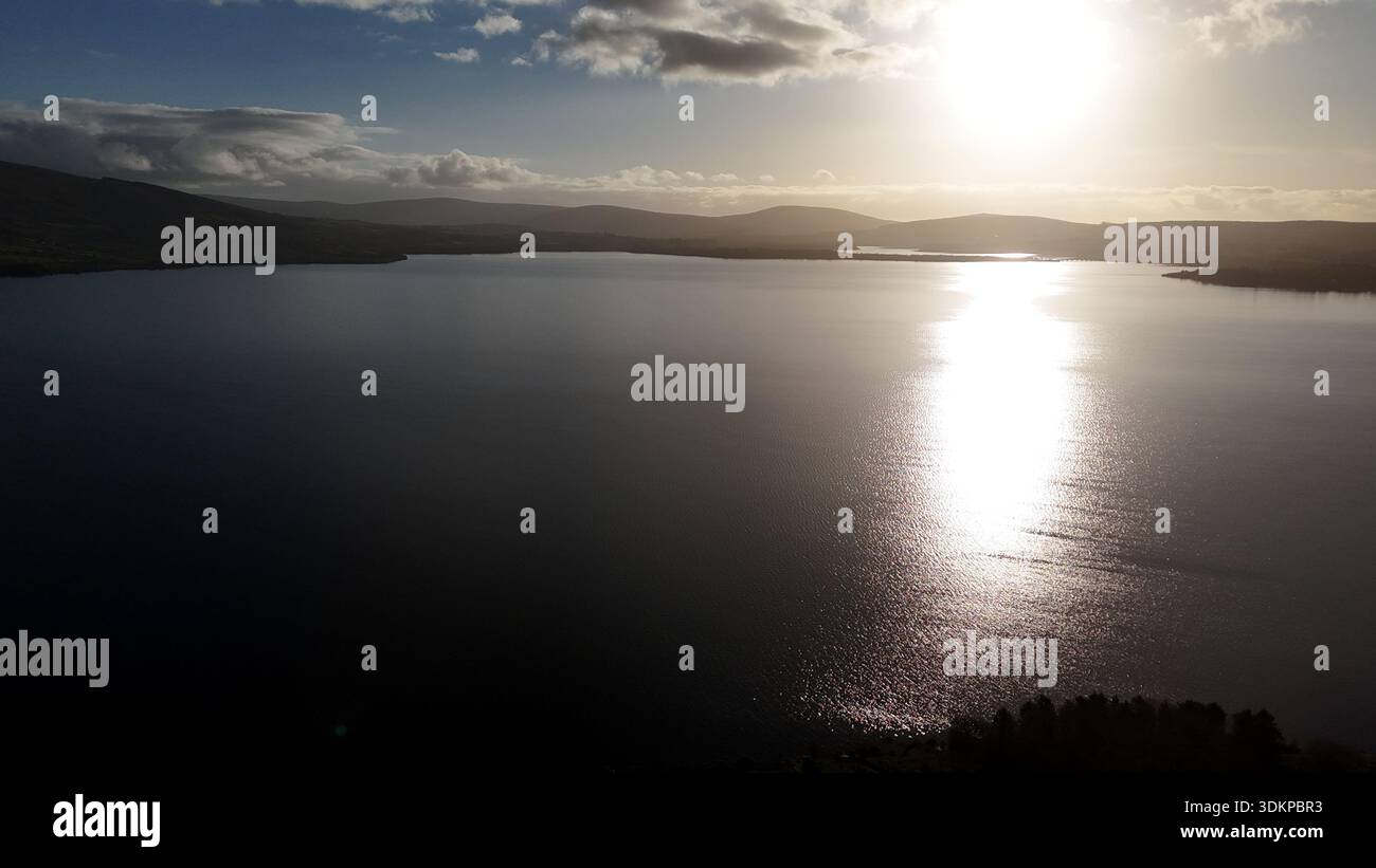 Wicklow, Ireland - 01st February 2026: The sun shines across the ...