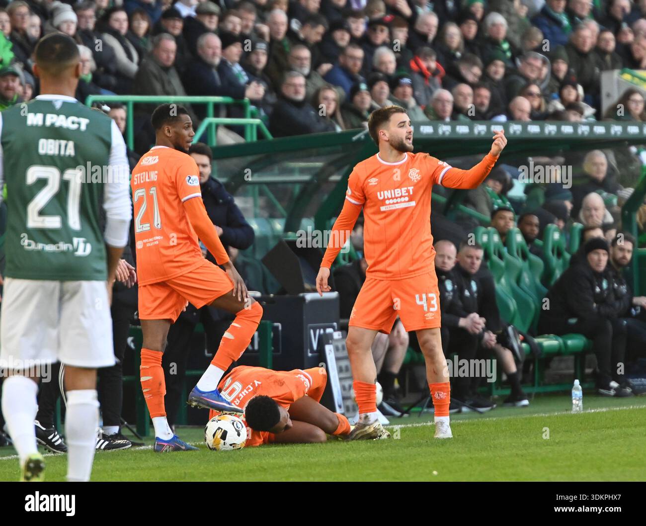 Easter Road Stadium .Edinburgh.Scotland.UK. 1st Feb 26, Scottish ...