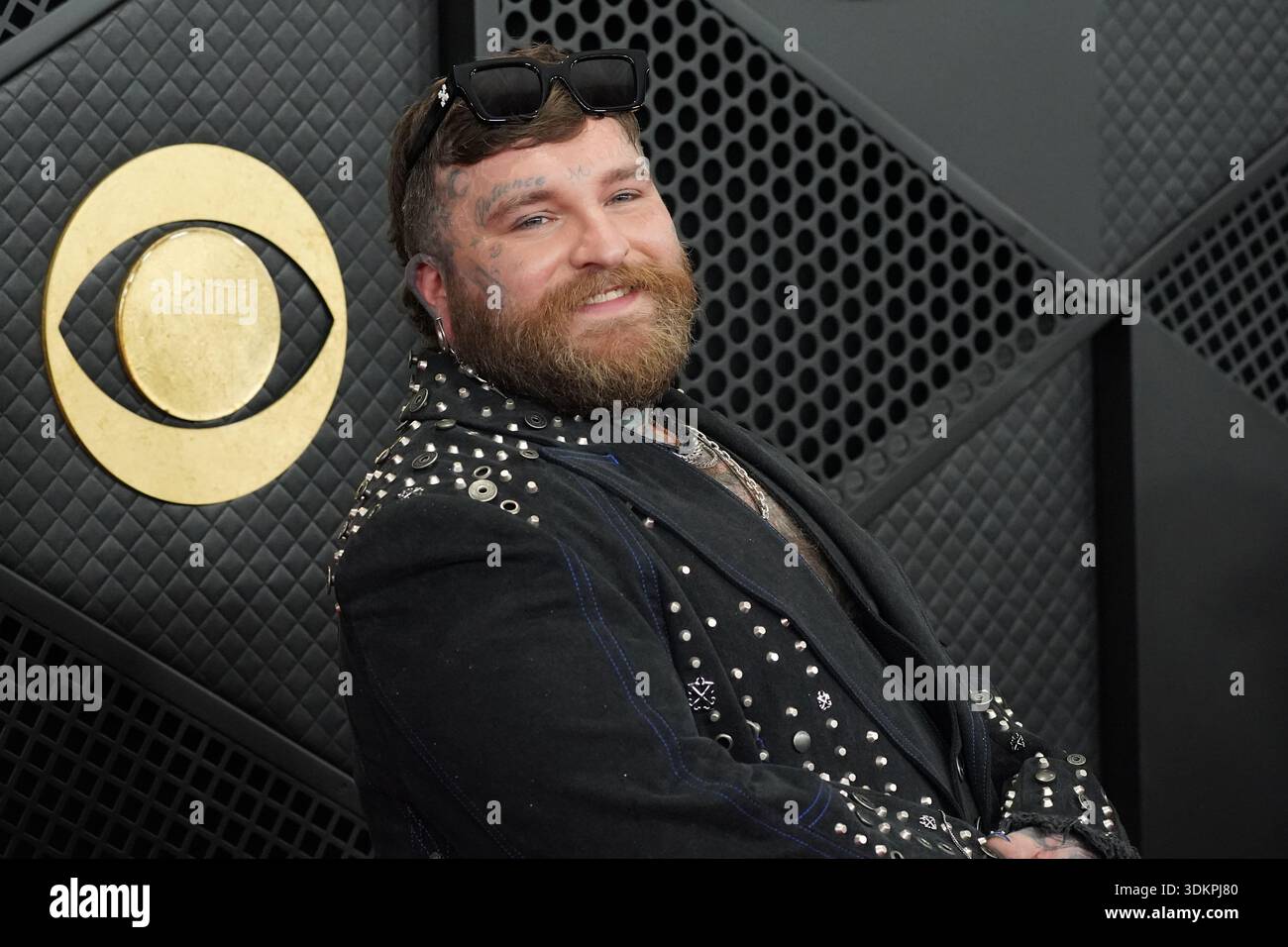 Teddy Swims arrives at the 68th annual Grammy Awards on Sunday, Feb. 1 ...