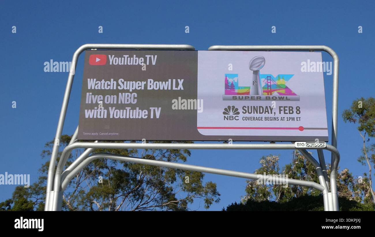 Los Angeles, California, USA 31st January 2026 Super Bowl LX YouTube ...