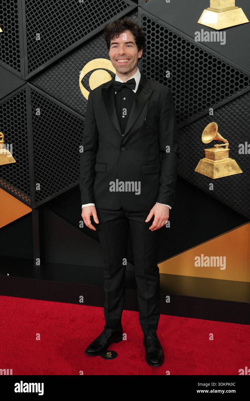 Sam Weber arrives at the 68th annual Grammy Awards on Sunday, Feb. 1 ...