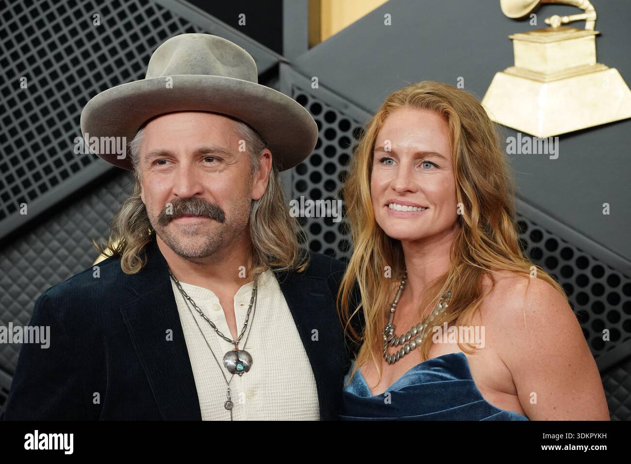 Hank Bentley, left, and Lindsay Bentley arrive at the 68th annual ...