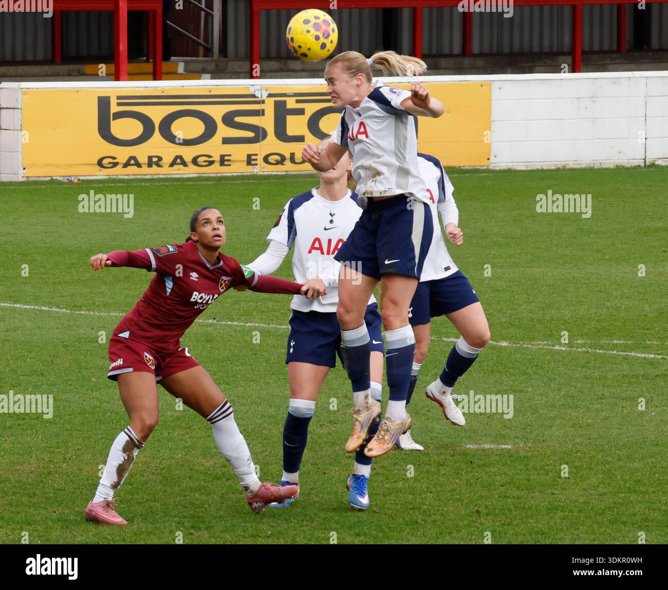 LONDON, ENGLAND - Josefine Rybrink of Tottenham Hotspur Women in action ...