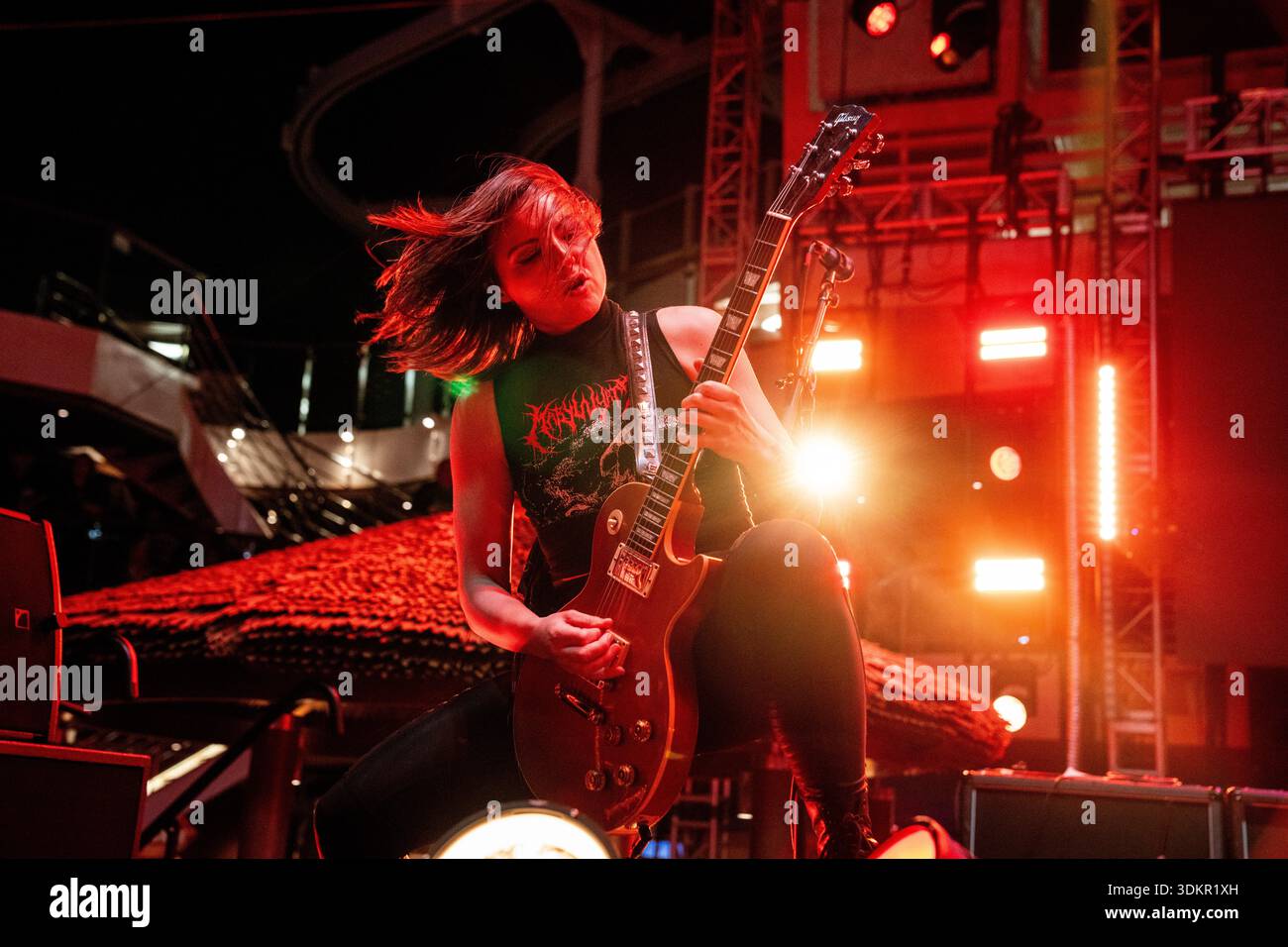 Tara McLeod of Kittie performs during the ShipRocked cruise on Tuesday ...