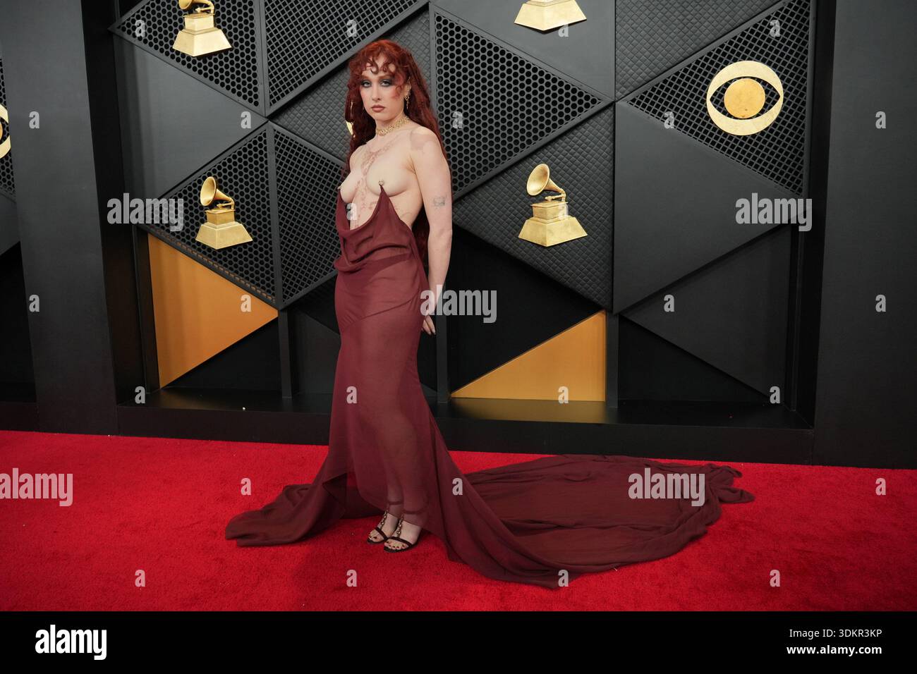 EDS NOTE: NUDITY - Chappell Roan arrives at the 68th annual Grammy ...