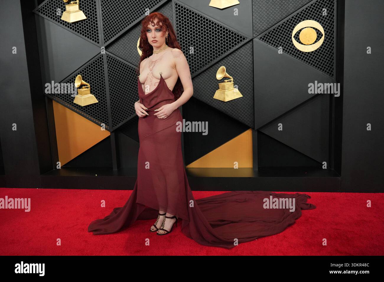 EDS NOTE: NUDITY - Chappell Roan arrives at the 68th annual Grammy ...