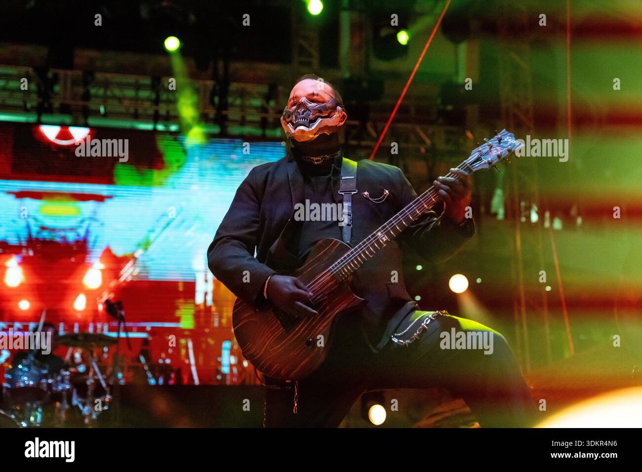 Ryan Sitkowski of Motionless In White performs during the ShipRocked ...