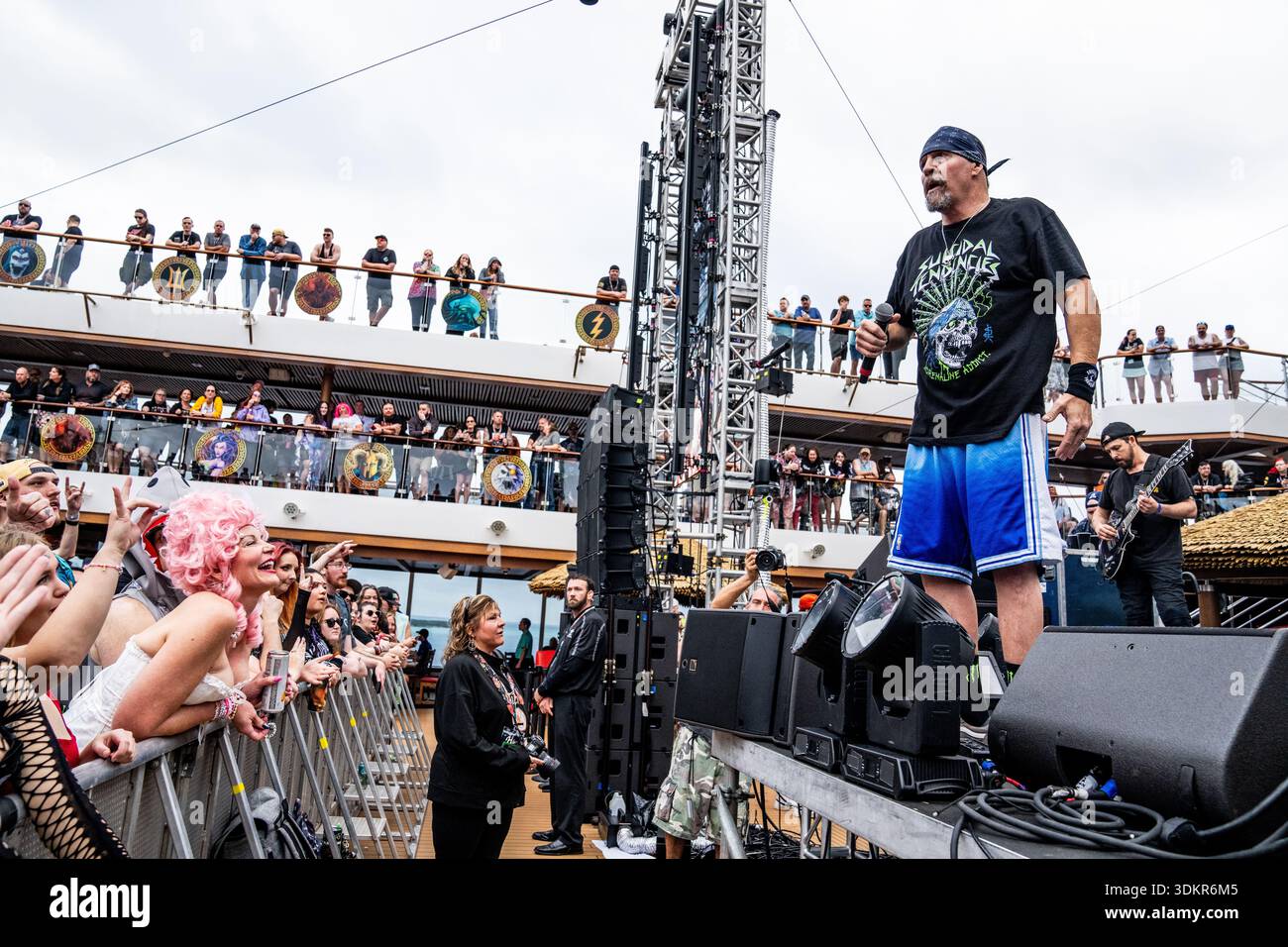 Mike Muir of Suicidal Tendencies performs during the ShipRocked cruise ...