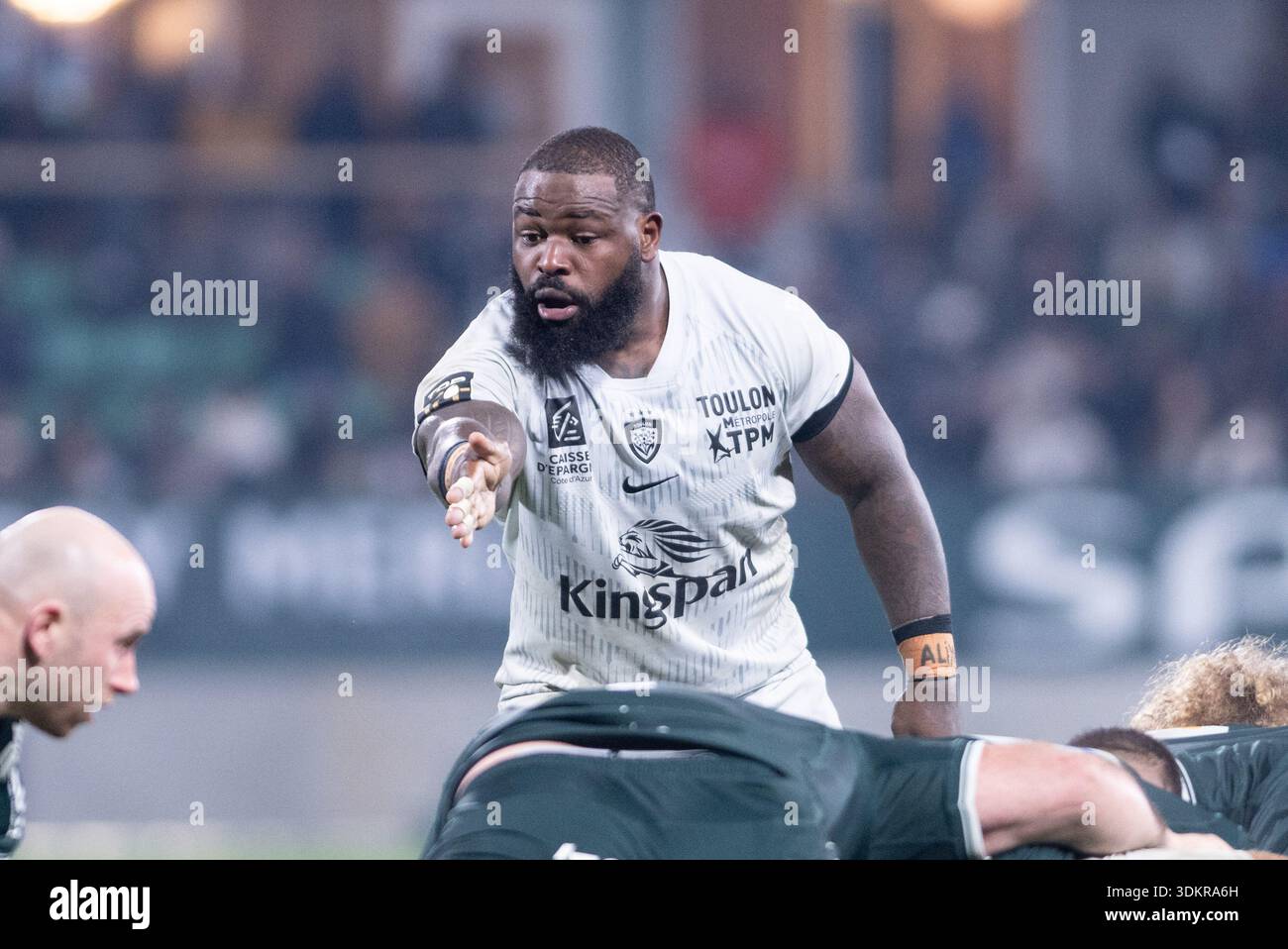 Dany Priso of Toulon during the Top 14 match between Pau and Toulon at ...