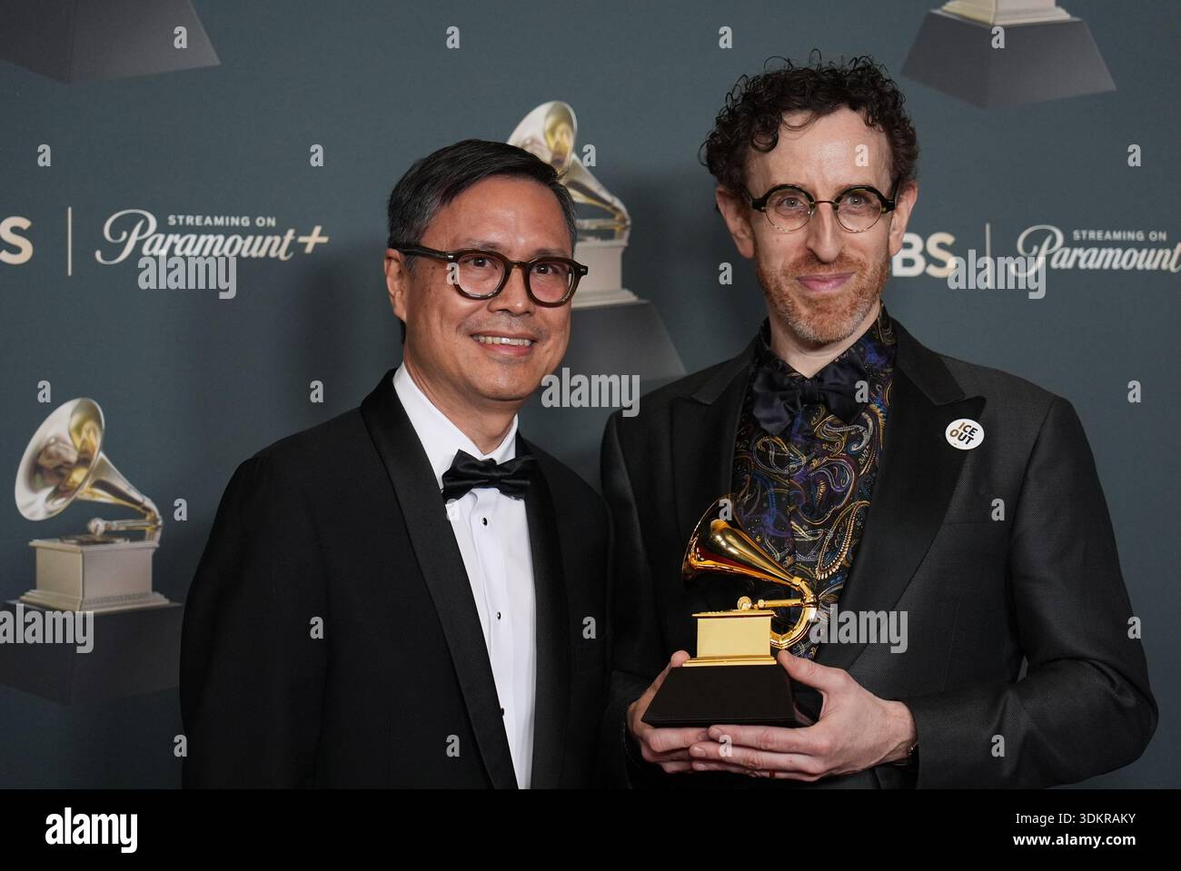 Gavin Chuck, left, and Alan Pierson of Alarm Will Sound pose in the ...