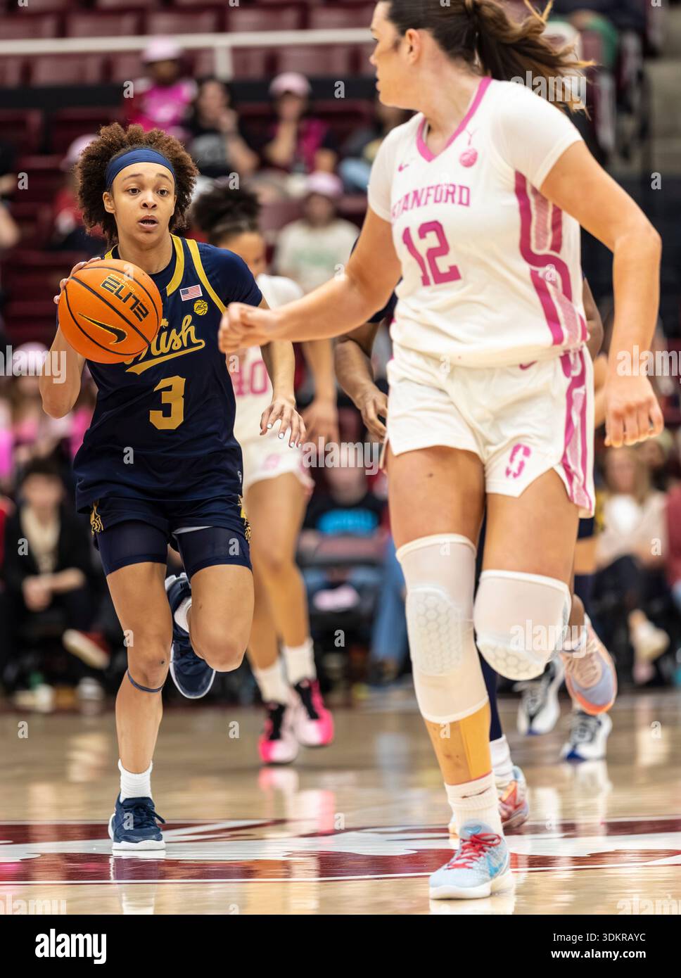 February 1 2026 Notre Dame guard Hannah Hidalgo (3)brings the ball up ...