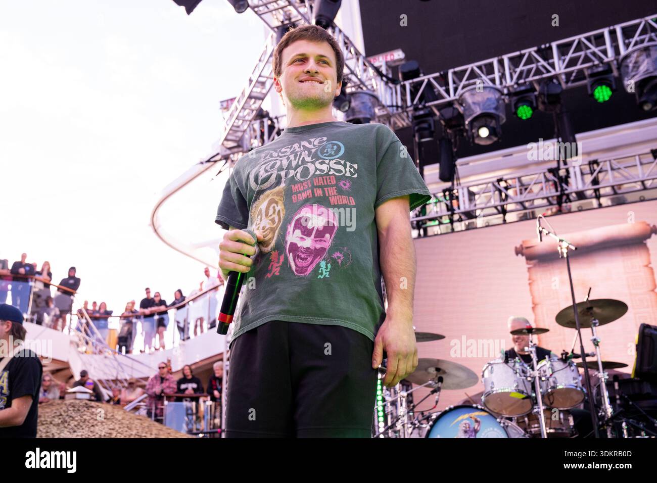 Jackson Foster of The Stowaways performs during the ShipRocked cruise ...