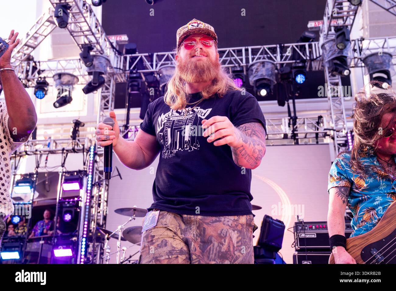 Matt James of The Stowaways performs during the ShipRocked cruise on ...
