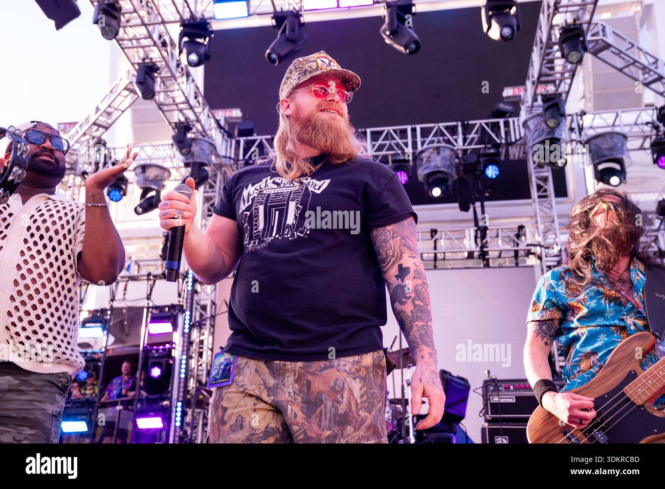 Matt James of The Stowaways performs during the ShipRocked cruise on ...