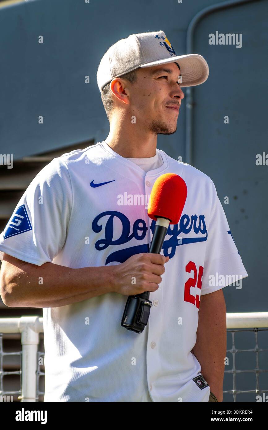 Los Angeles Dodgers infielder Tommy Edman (25) at the Los Angeles ...