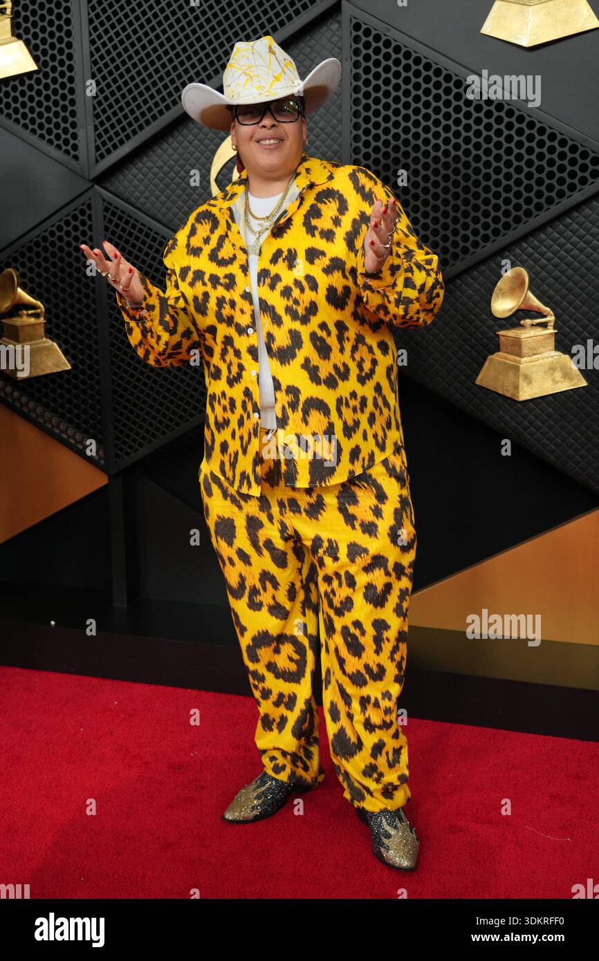 Candace Wakefield arrives at the 68th annual Grammy Awards on Sunday ...