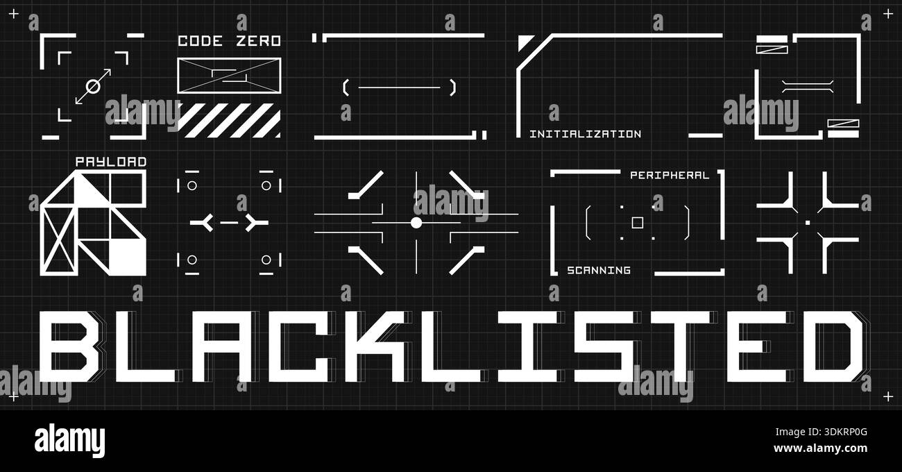 Digital cybersecurity hud interface hacking hi-res stock photography ...