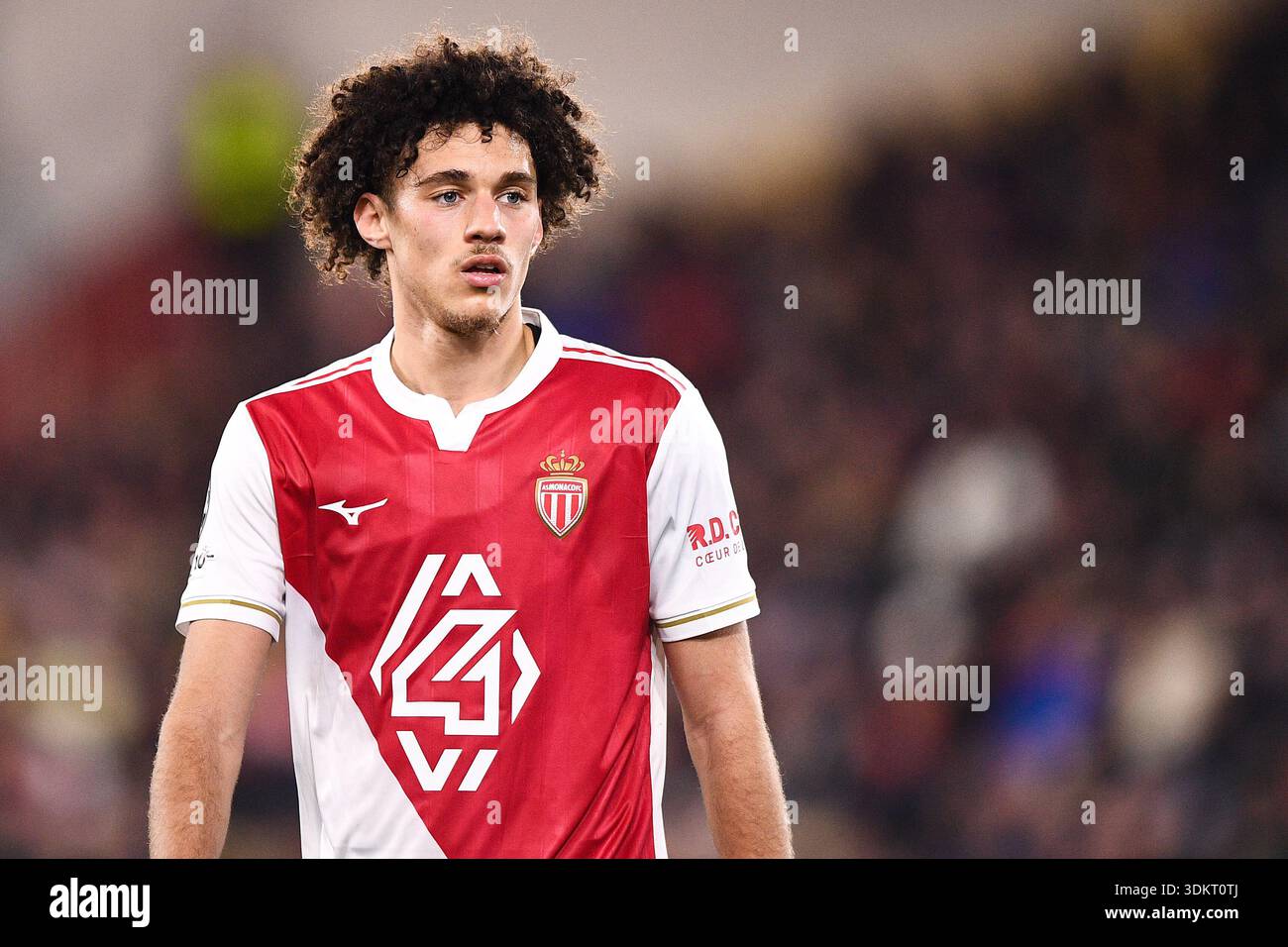 MONACO, MONACO - JANUARY 28: Maghnes Akliouche of AS Monaco looks on ...