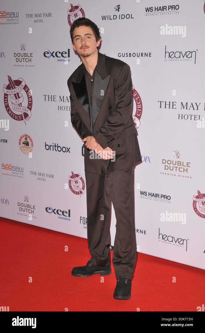 Timothee Chalamet at the London Critics' Circle Film Awards 2026, The ...