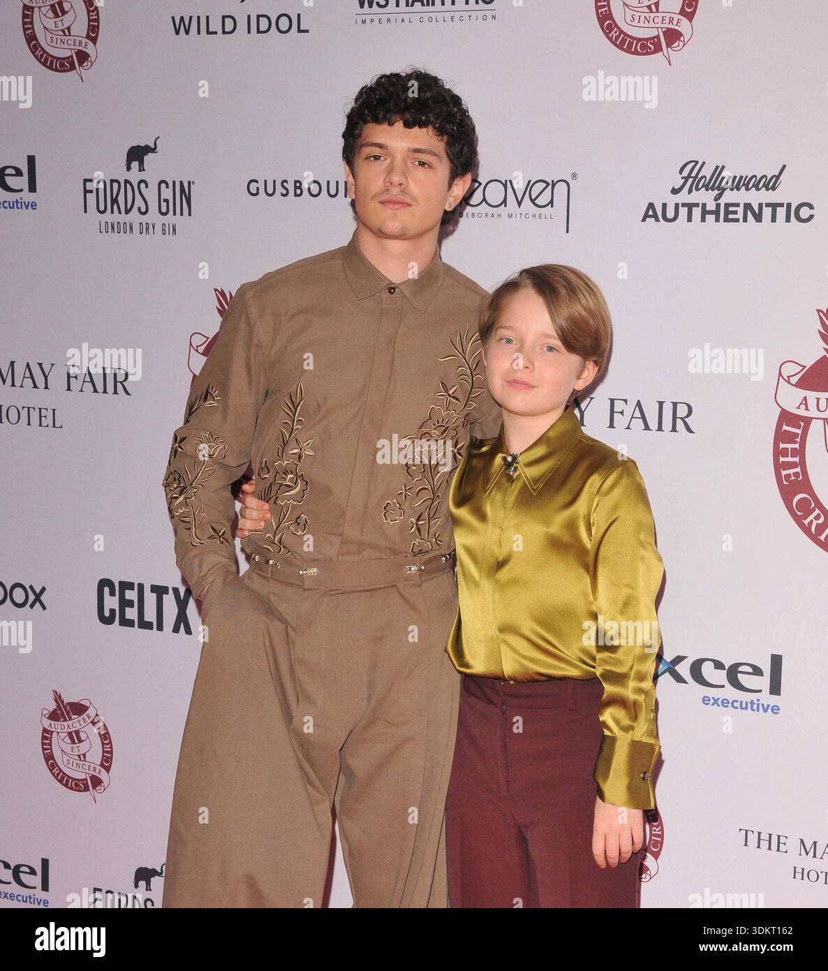 Noah Jupe and Jacobi Jupe at the London Critics' Circle Film Awards ...