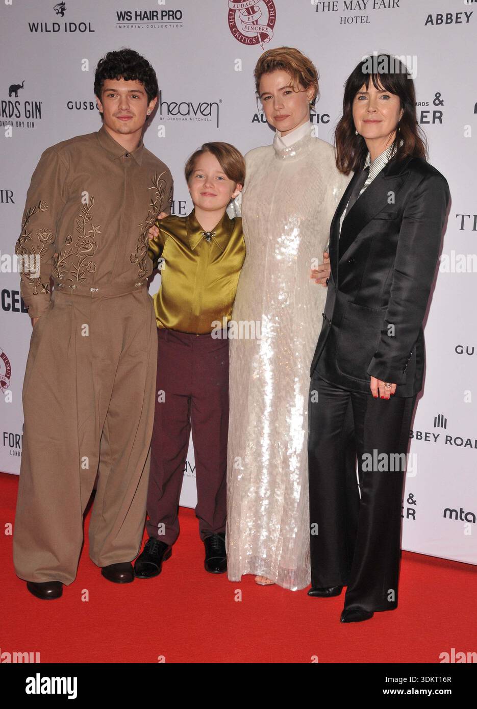 Noah Jupe, Jacobi Jupe, Jessie Buckley and Liza Marshall at the London ...