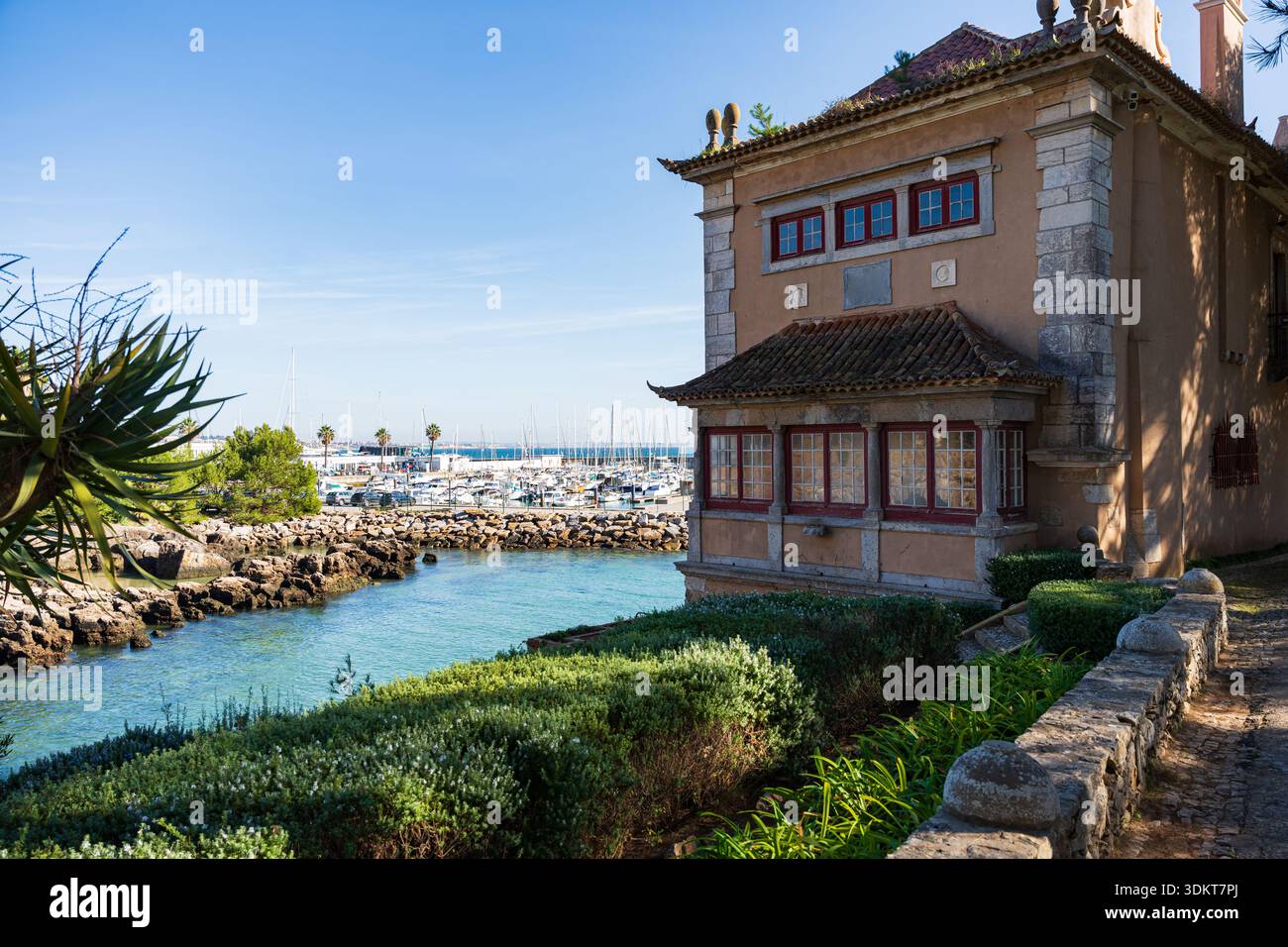 Villa with traditional architecture, featuring a tiled roof, multiple ...