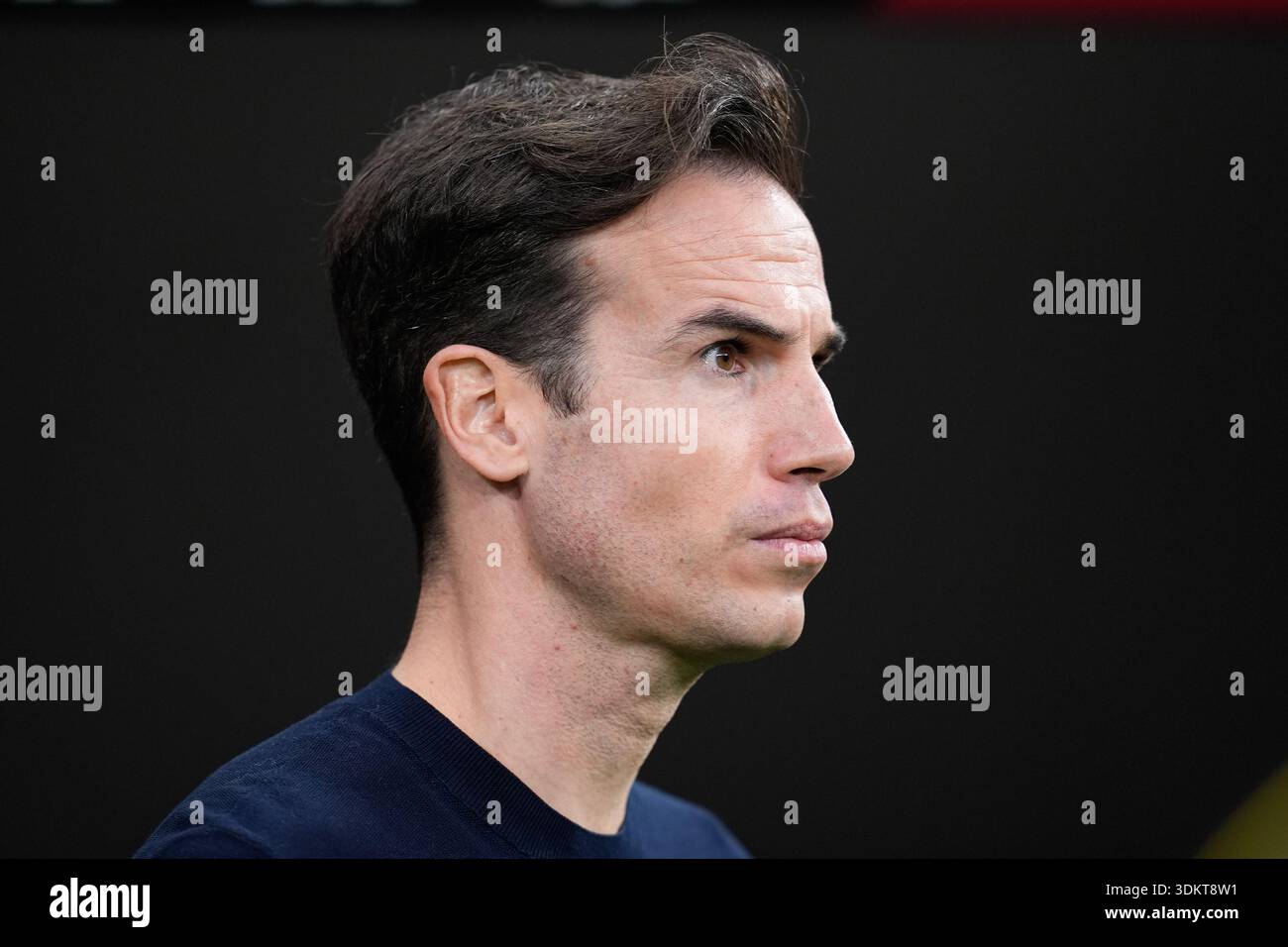Inigo Perez, head coach of Rayo Vallecano during the Spanish ...