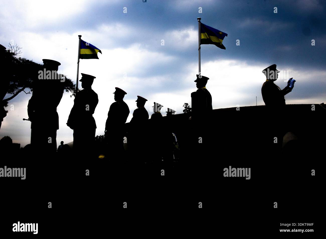 (260202) -- KIGALI, Feb. 2, 2026 (Xinhua) -- A military band performs ...