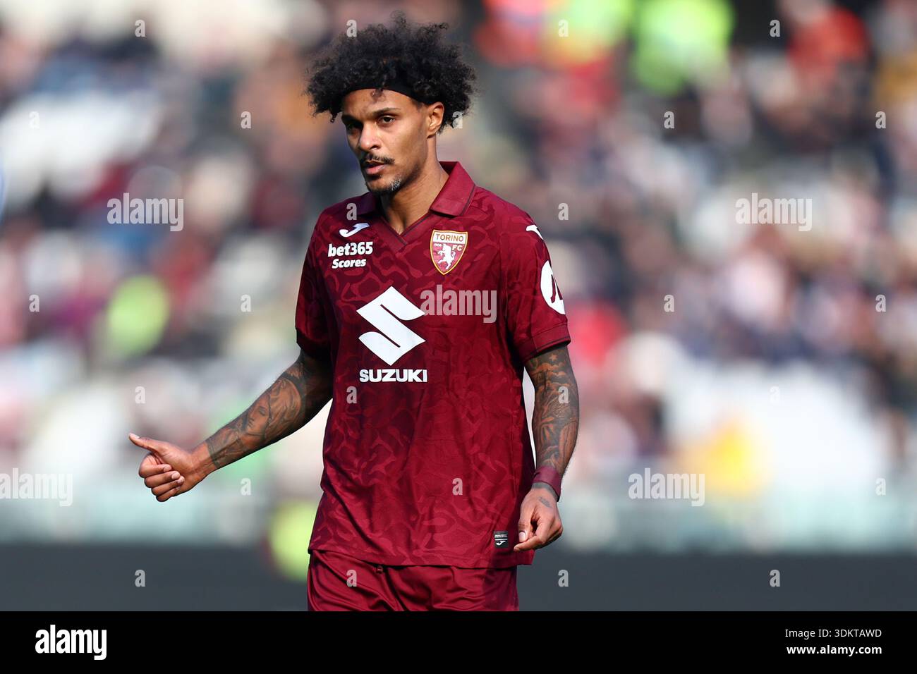 Valentino Lazaro of Torino Fc looks on during the Serie A football ...