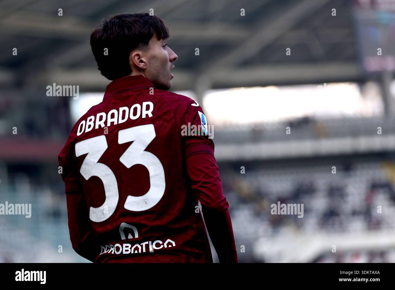Rafael Obrador of Torino Fc looks on during the Serie A football match ...