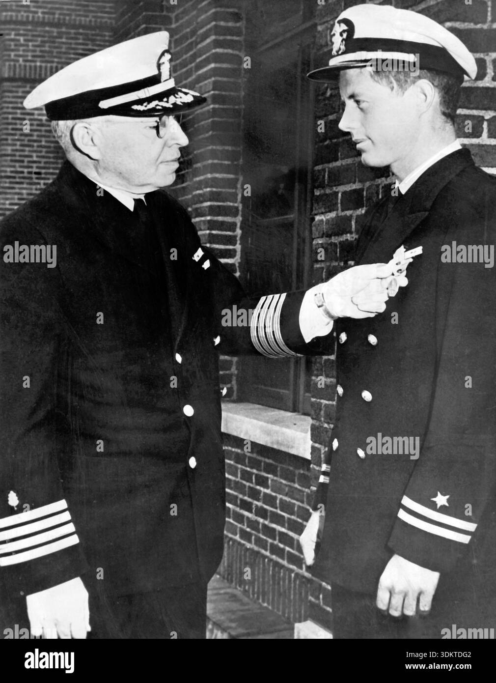 John F. Kennedy is awarded the Navy and Marine Corps Medal for Heroism ...
