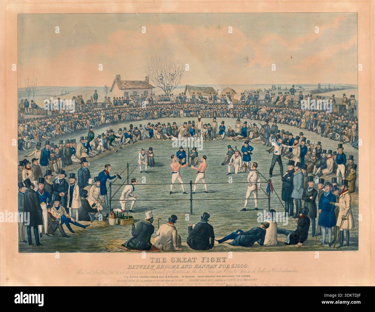 The Great Fight between Johnny Broome and Johnny Hannan -- January 1841 ...