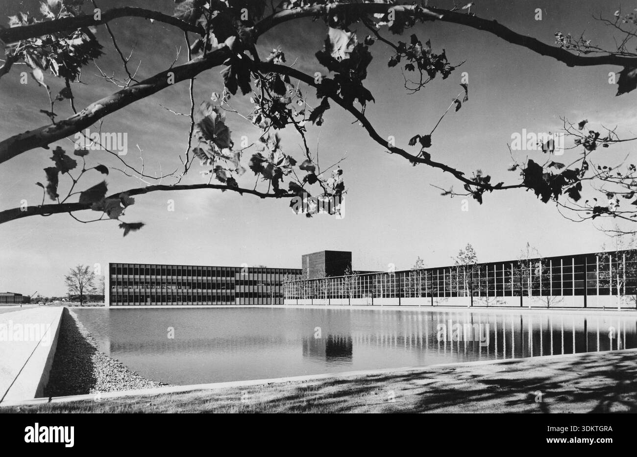 View of the General Motors Technical Center in Detroit, built by Eero ...