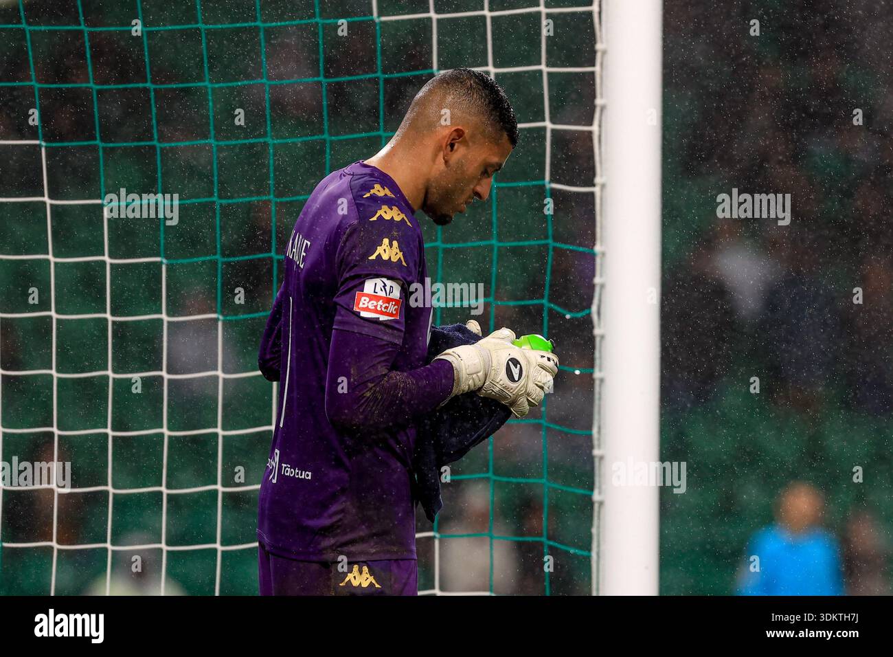 Kaique of CD Nacional looks on during the Liga Portugal Betclic match ...