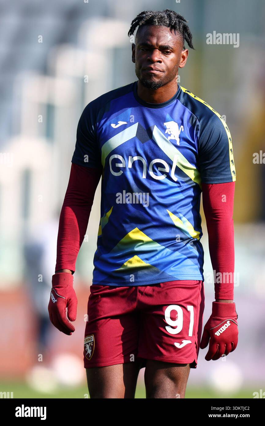 Duvan Zapata of Torino Fc during warm up before the Serie A match ...
