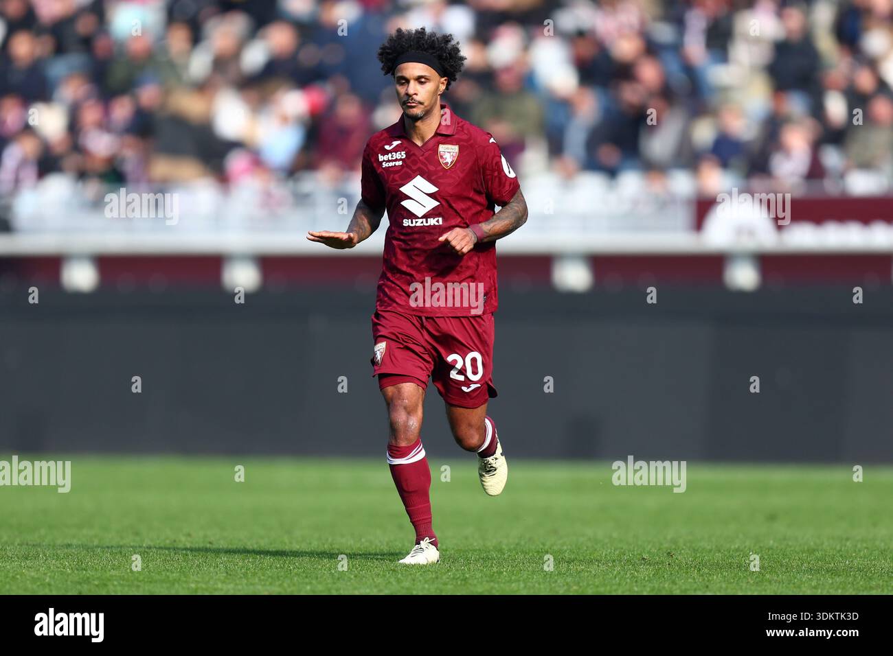 Valentino Lazaro of Torino Fc looks on during the Serie A match ...