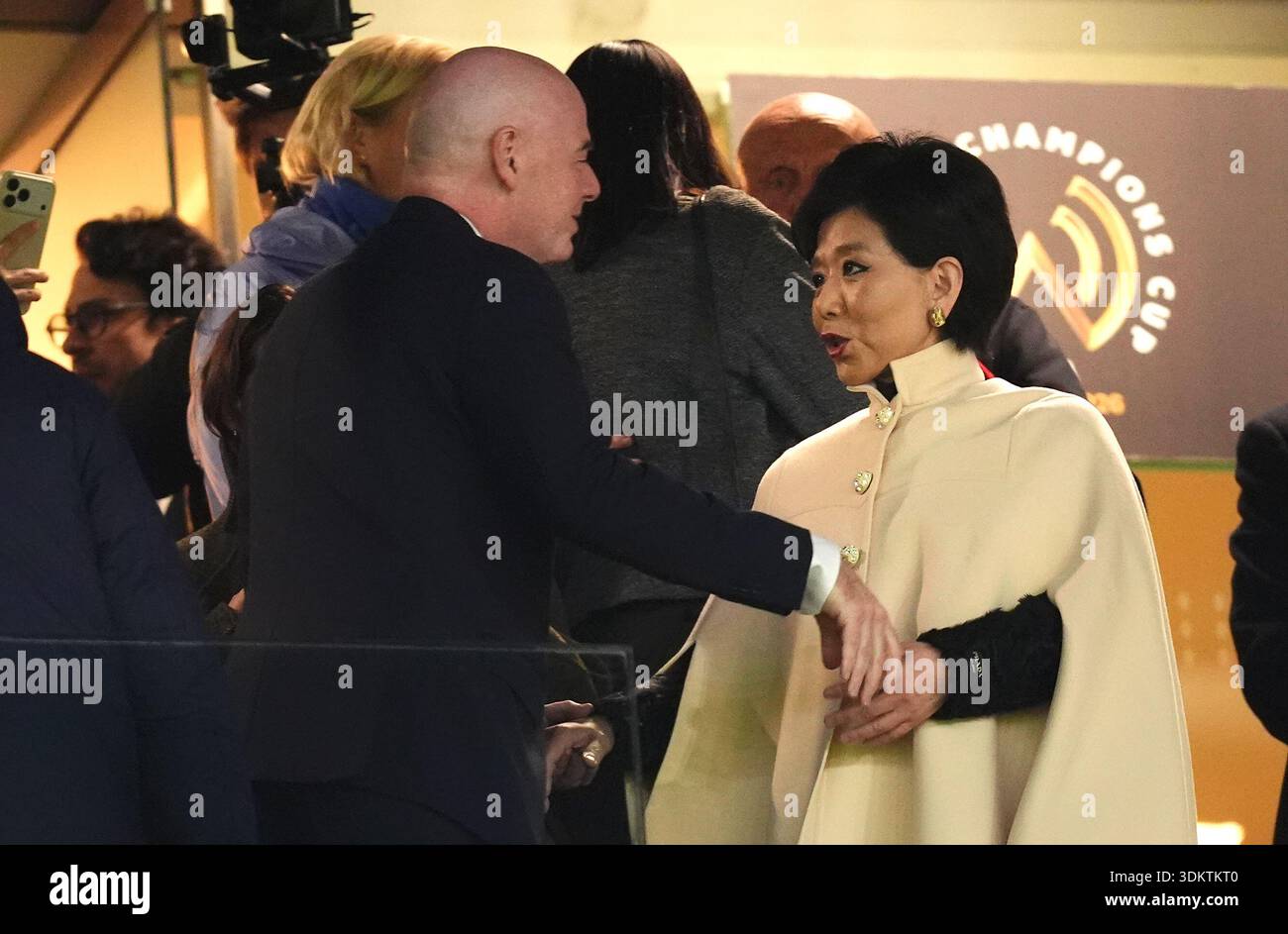 FIFA President Gianni Infantino (left) and London City Lionesses owner ...