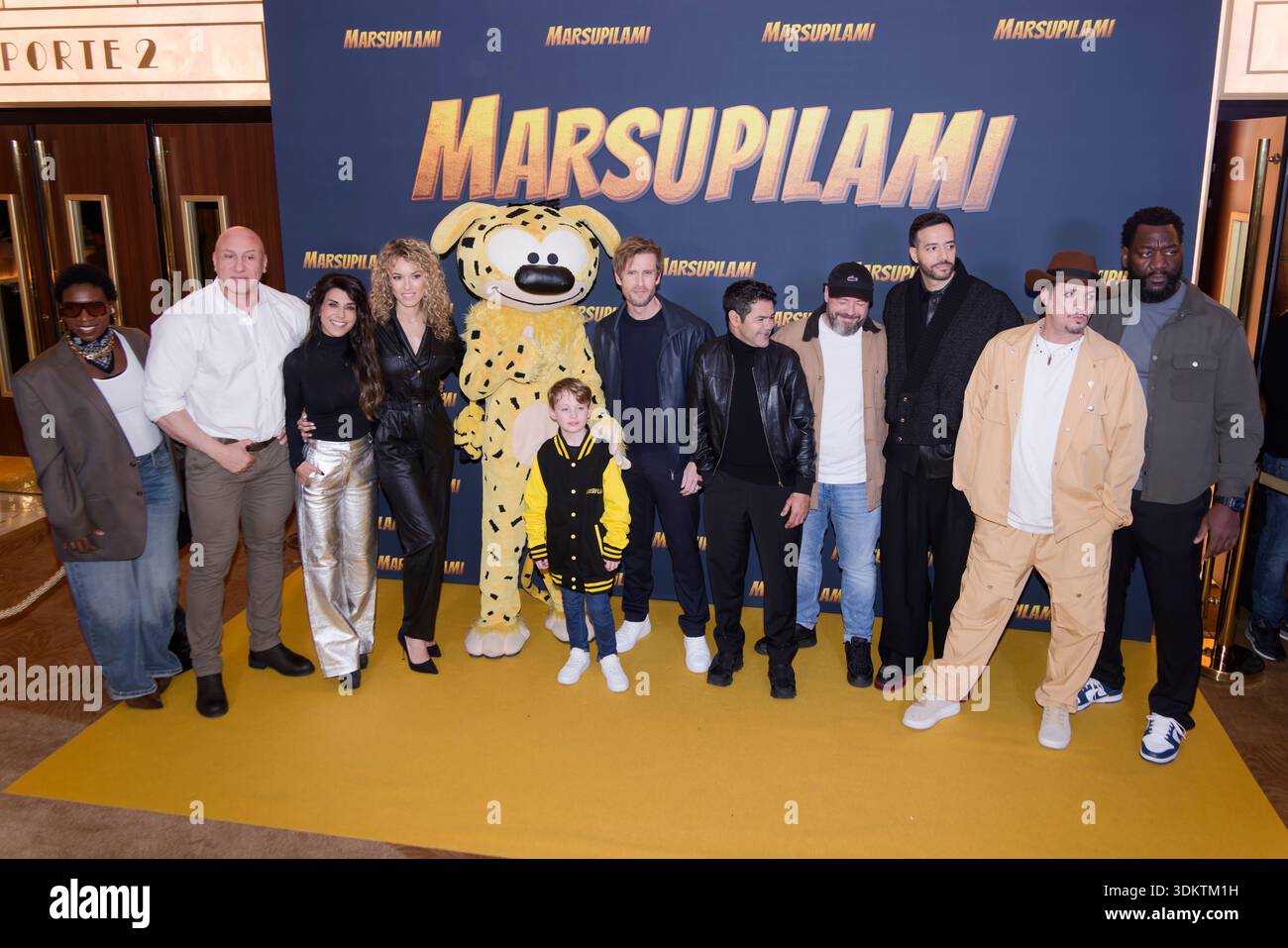 Paris, France. 1st Feb, 2026. The Team - MARSUPILAMI premiere by ...
