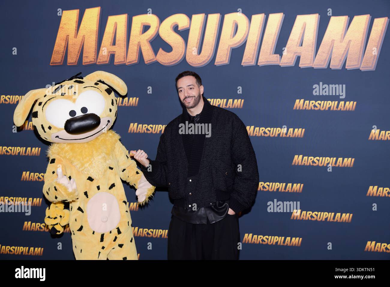 Paris, France. 1st Feb, 2026. Tarek Boudali attends the MARSUPILAMI ...