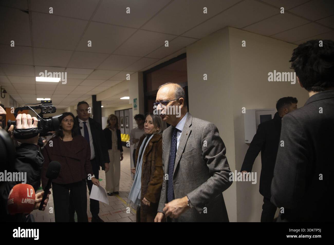 Milan, IPSOS Albe Steiner, visit of the Minister of Education and Merit ...