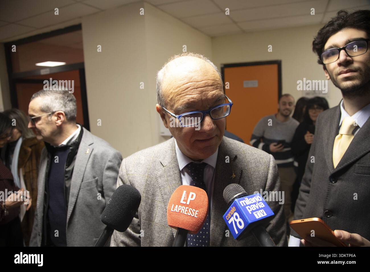 Milan, IPSOS Albe Steiner, visit of the Minister of Education and Merit ...