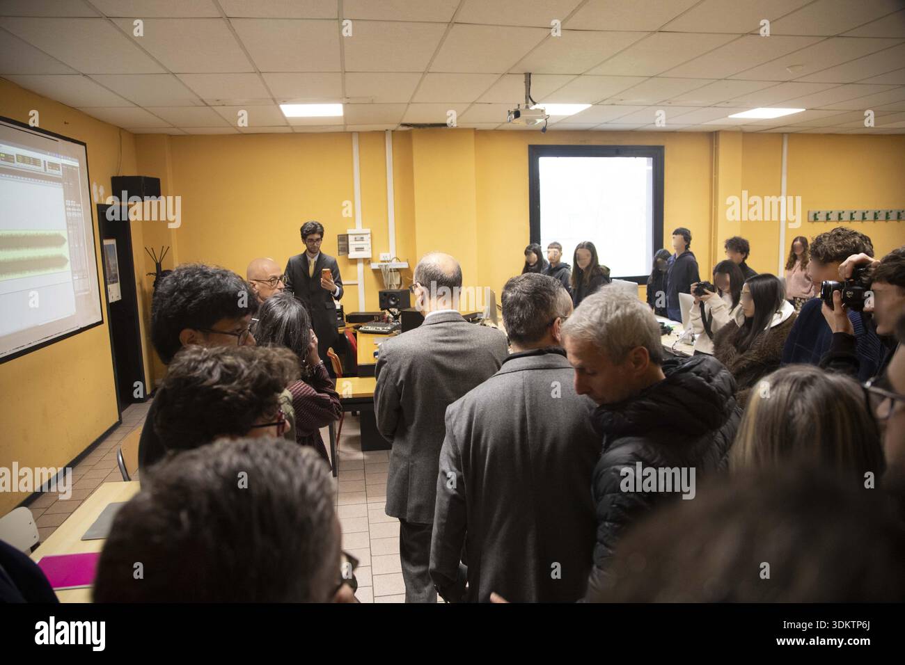 Milan, IPSOS Albe Steiner, visit of the Minister of Education and Merit ...