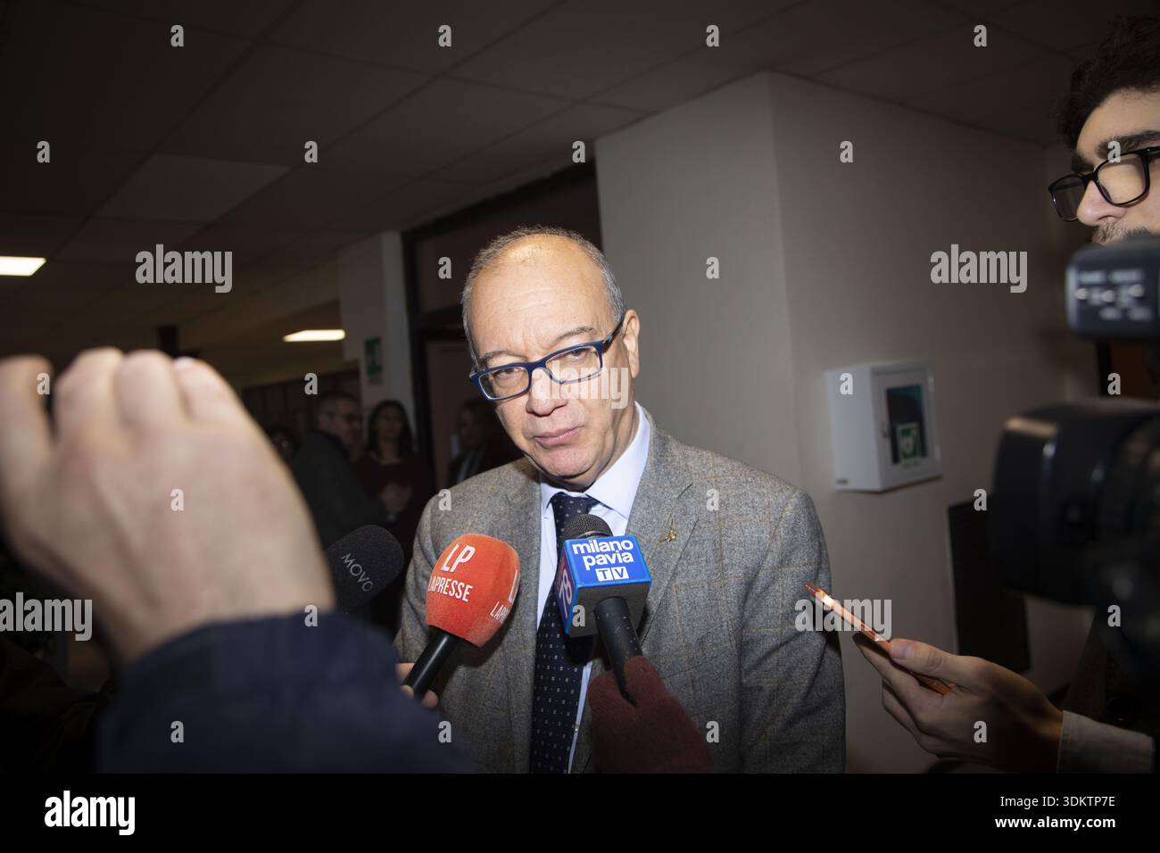 Milan, IPSOS Albe Steiner, visit of the Minister of Education and Merit ...