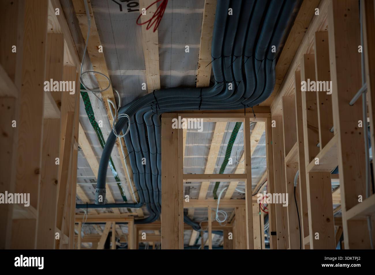 Wooden beams studs form hi-res stock photography and images - Alamy