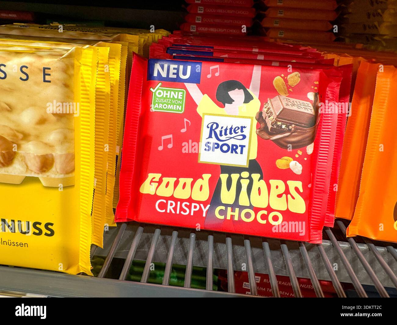 Ritter Sort Schokolade. Good Vibes Crispy Choco. 06.01.2026 *** Ritter ...