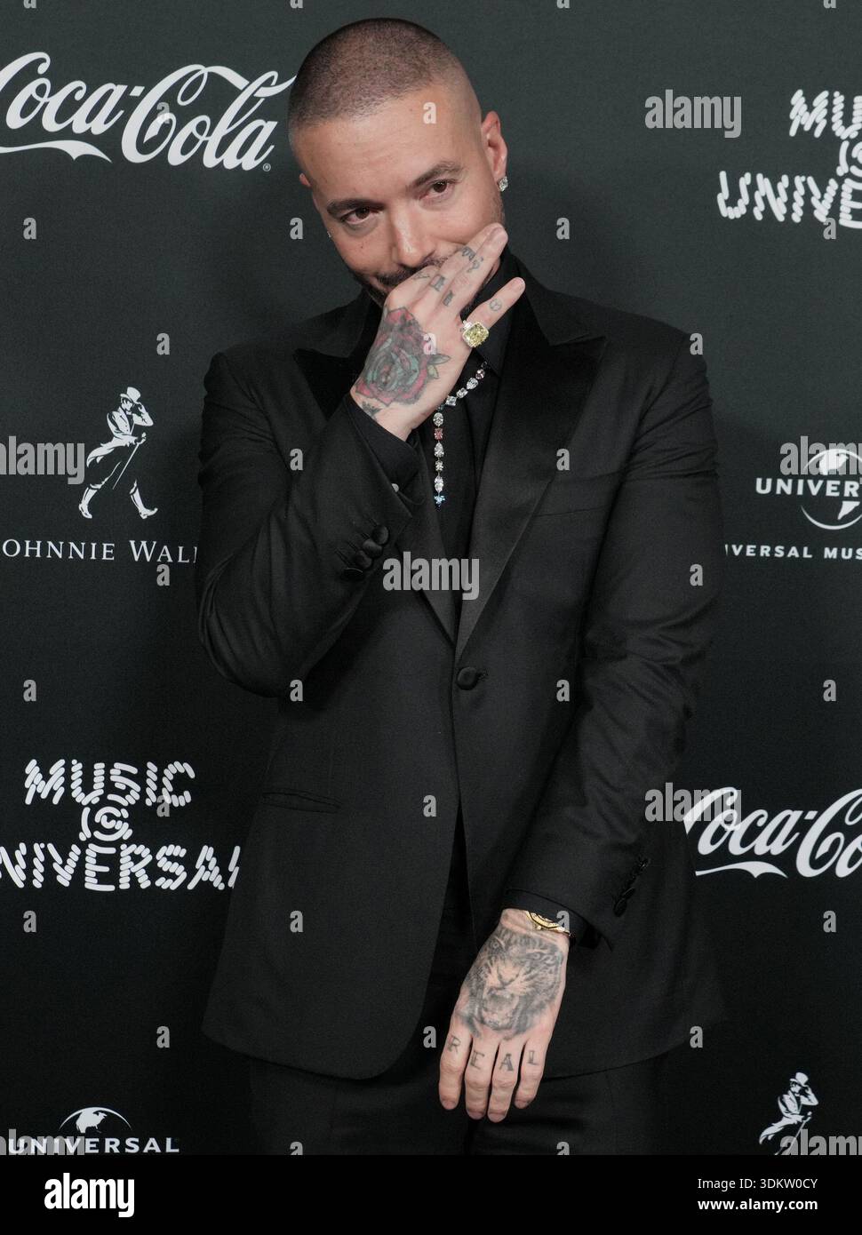 J Balvin at the Universal Music Group Grammy Awards After Party held at ...