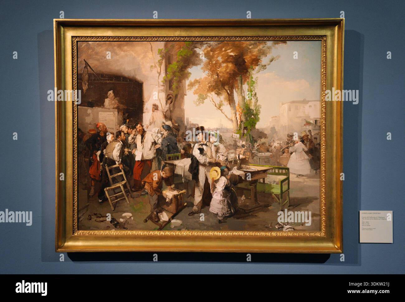 Milan, Preview of the Macchiaioli Exhibition at the Royal Palace Stock ...