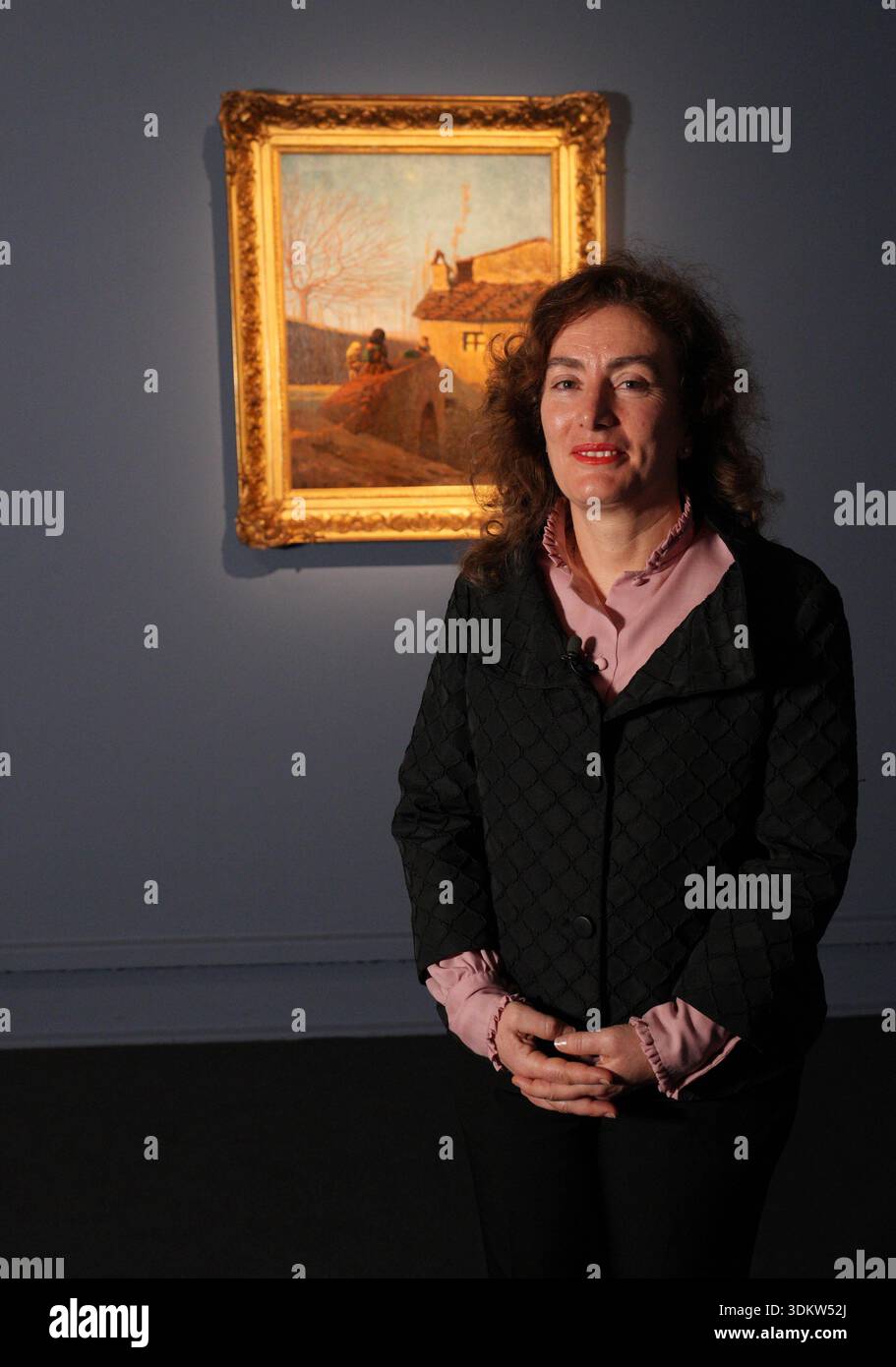 Milan, Preview of the Macchiaioli Exhibition at Palazzo Reale, pictured ...