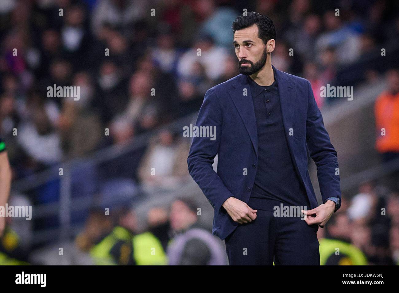 Real Madrid CF’s coach Alvaro Arbeloa during La Liga match. February 1 ...