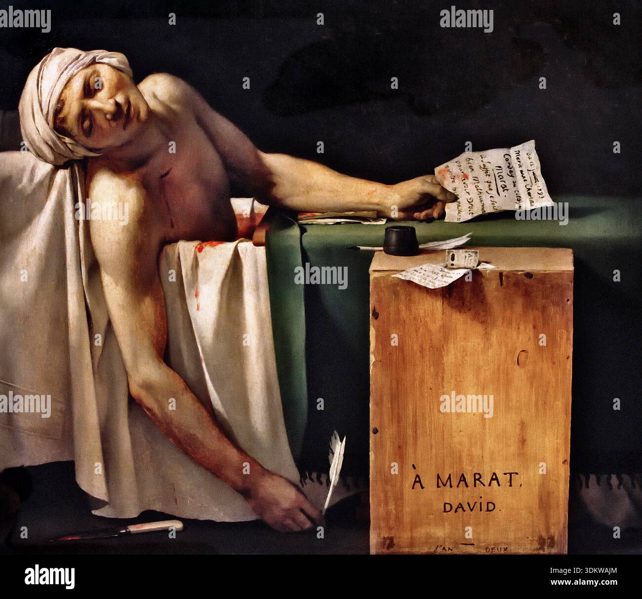 The Death of Marat - Jacques-Louis David The Death of Marat Jacques ...